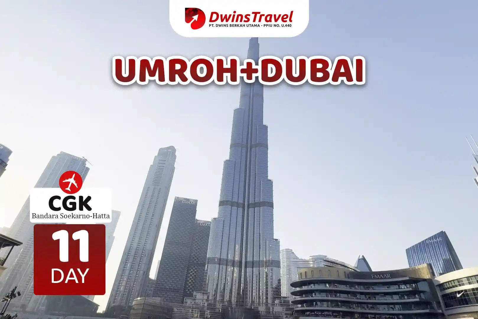 ️ PROMO TERMURAH! Umroh Plus Dubai 30 Jt-an Dwins Travel